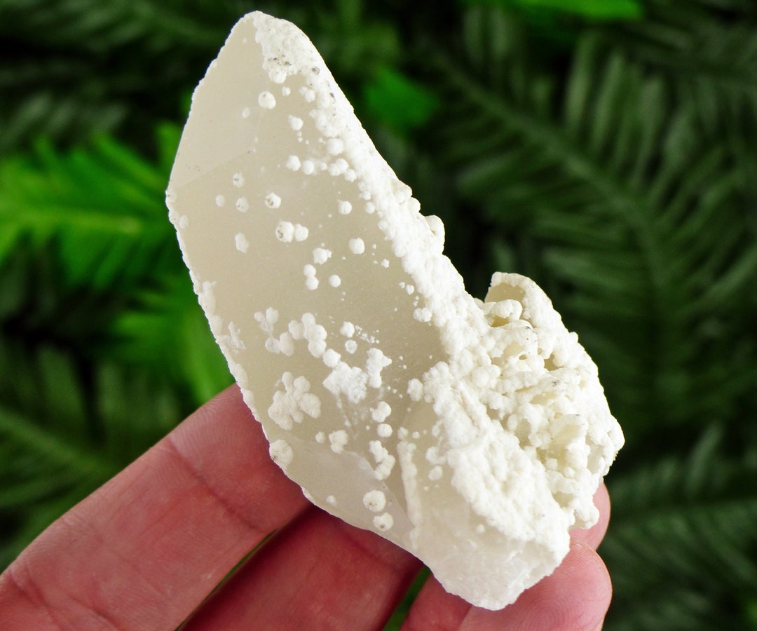 Amazing Milky Quartz With Snow White Calcite, Raw Crystal, Natural ...