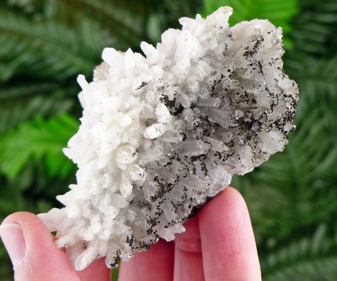 Very Nice Milky Quartz With Chlorite, Raw Crystal, Natural Mineral ...