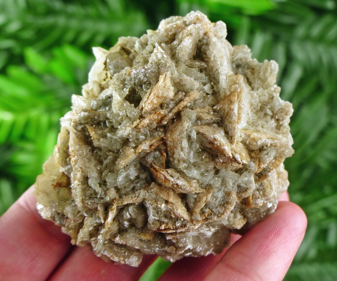 Amazing Calcite Crystallization With Chlorite, Raw Crystal, Natural ...