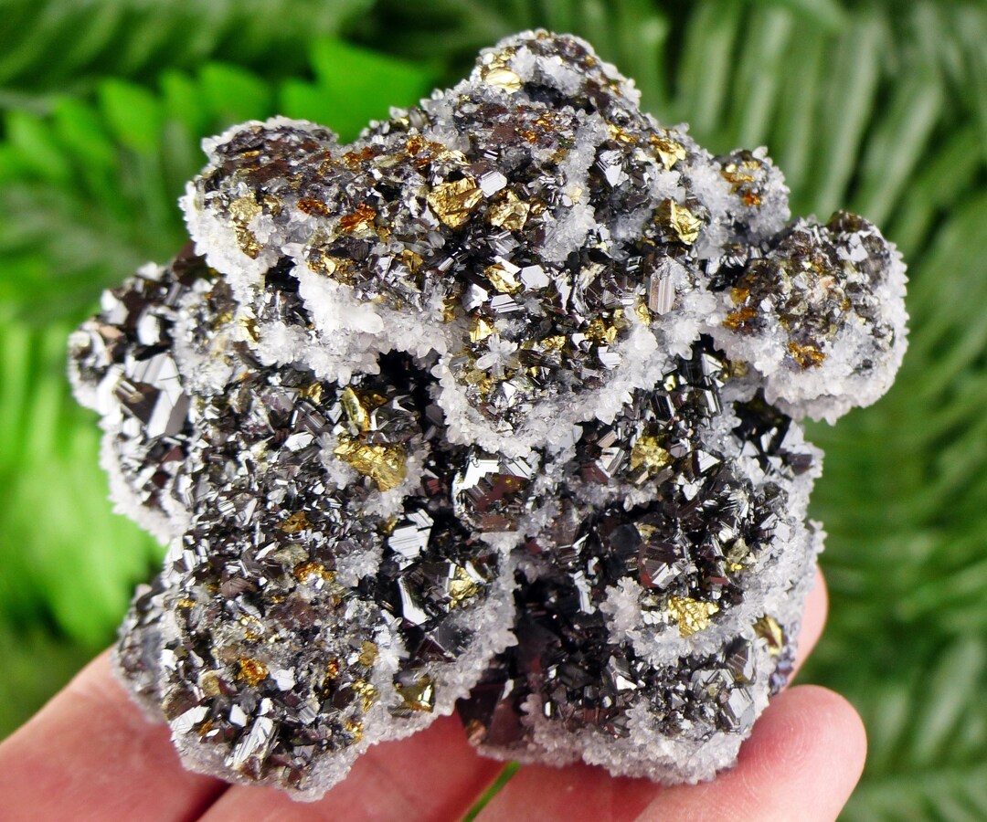 Amazing Sphalerite With Chalcopyrite and Quartz, Raw Crystal, Natural ...
