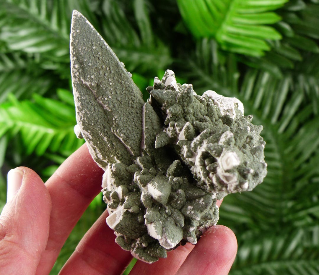 Amazing and Rare Calcite With Chlorite, Raw Crystal, Natural Mineral ...