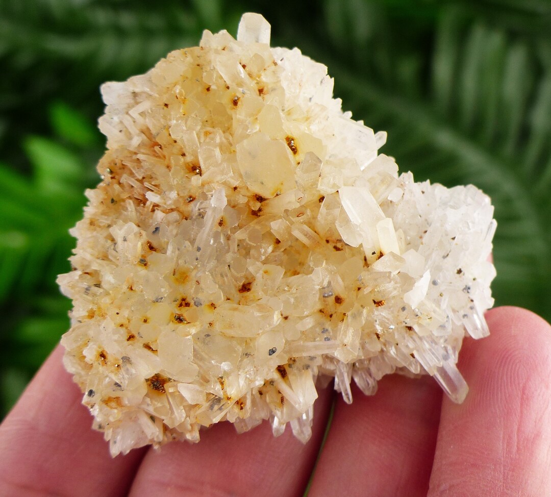 Amazing Quartz With Iron Oxide and Pyrite, Raw Crystal, Natural Mineral ...