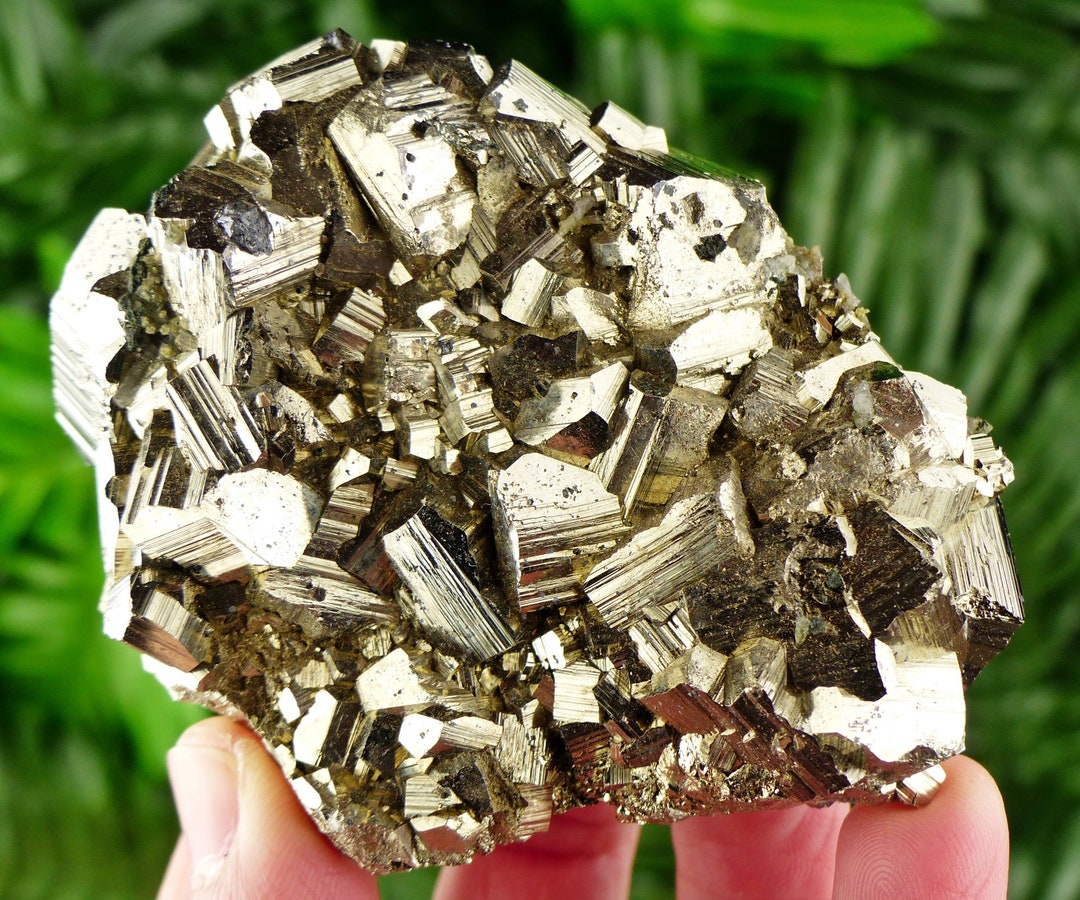 Pyrite With Quartz and Chlorite, Raw Crystal, Natural Mineral ...
