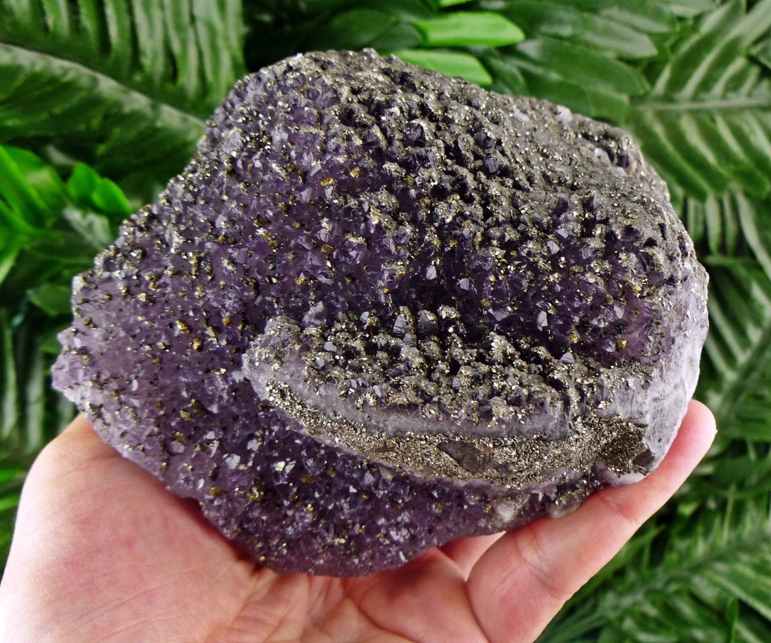 Amethyst With Pyrite, Chala Mine Bulgaria, Rare Raw Crystal Cluster ...