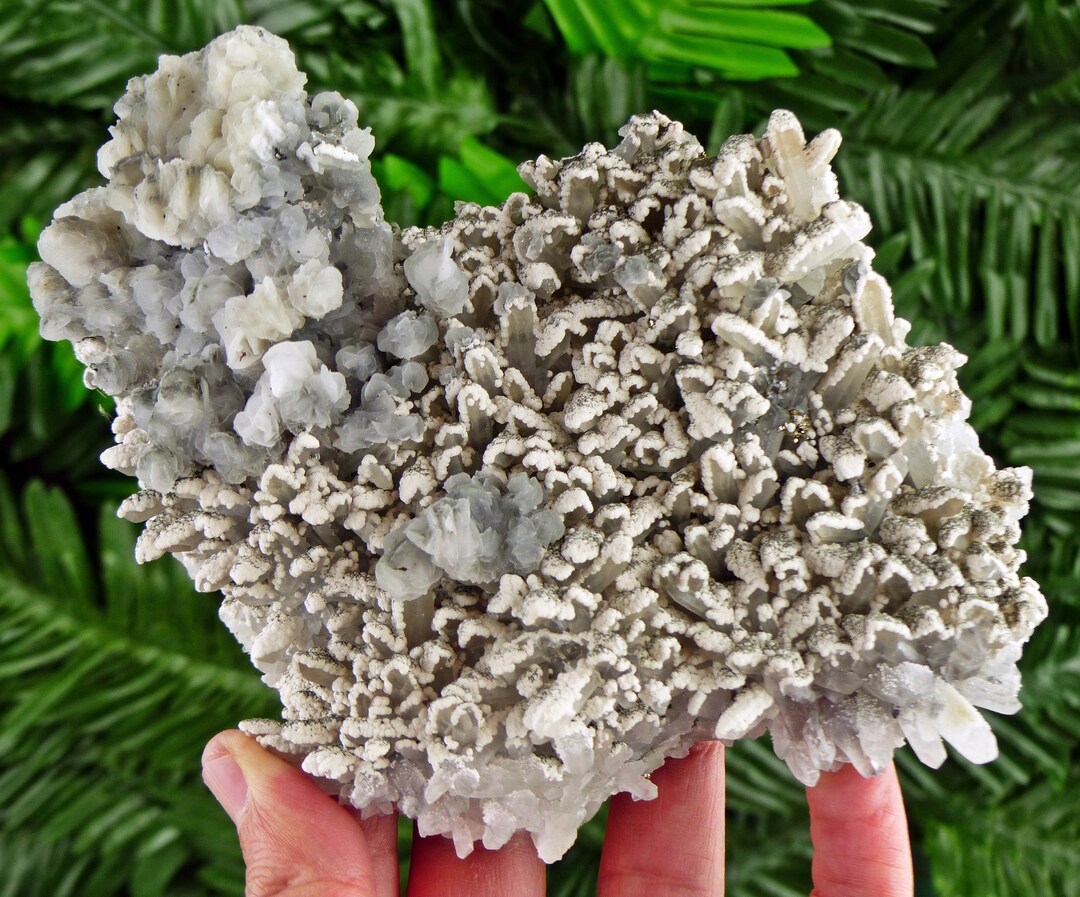 Amazing Milky Quartz With Calcite and Chlorite, Crystal, Mineral ...