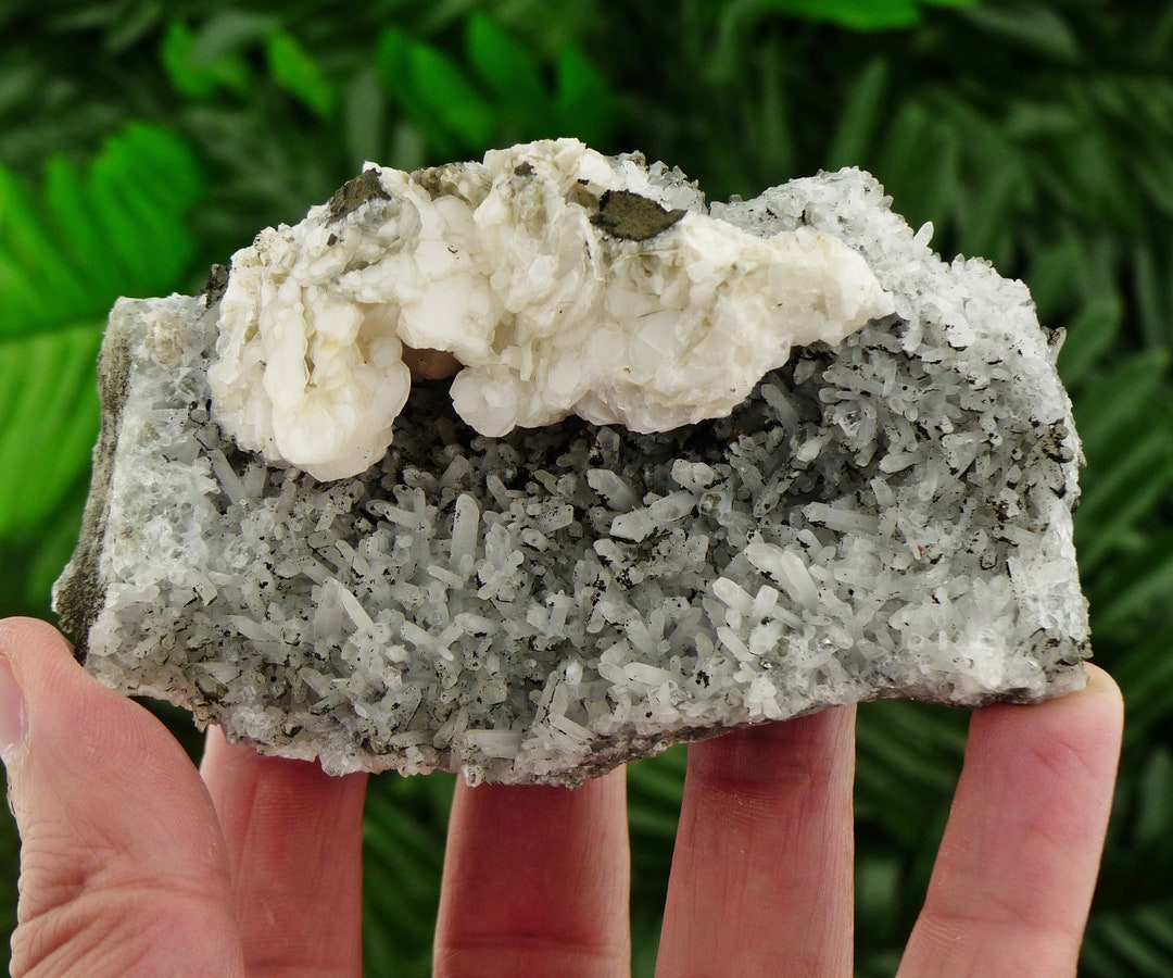 Quartz With Calcite, Quartz Crystal, Raw Crystal, Natural Mineral ...