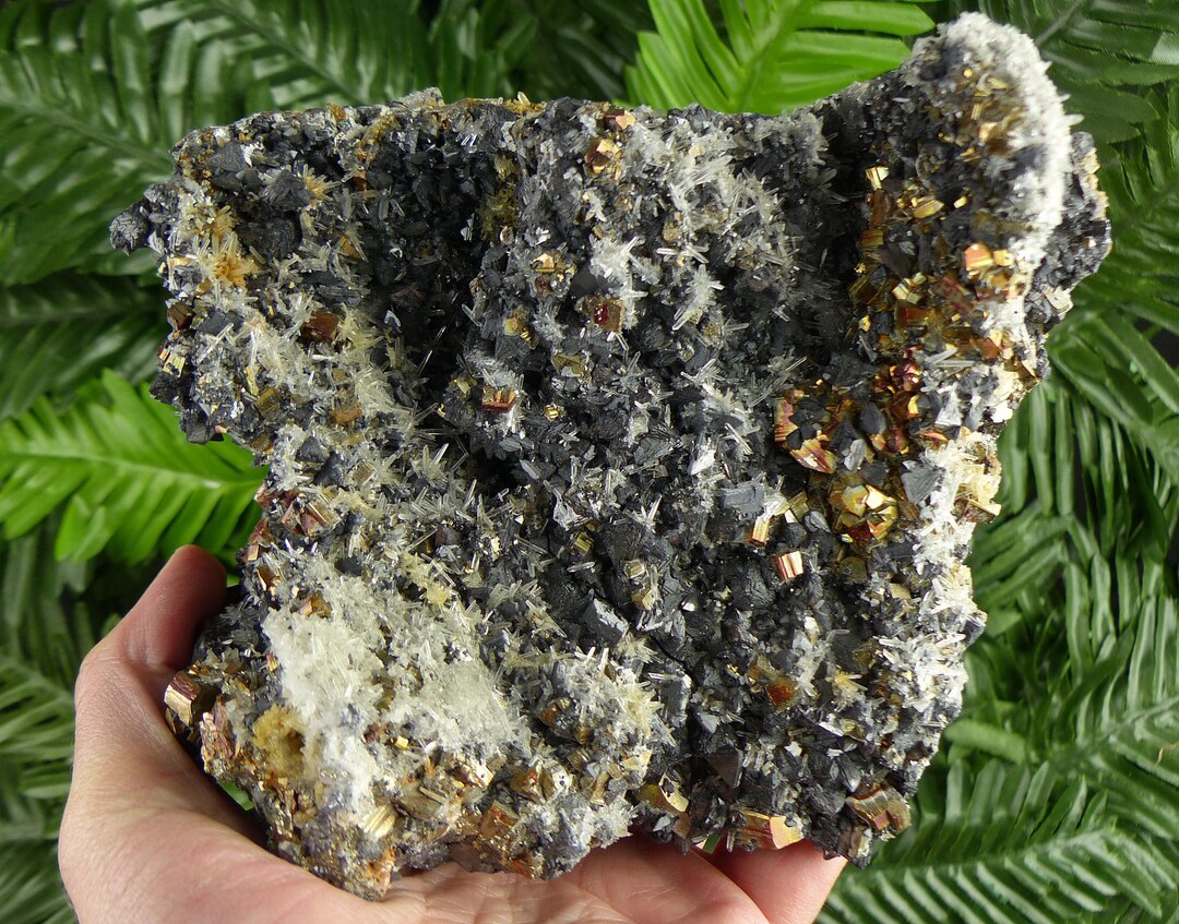 Amazing Pyrite With Sphalerite and Quartz , Raw Crystal, Natural ...