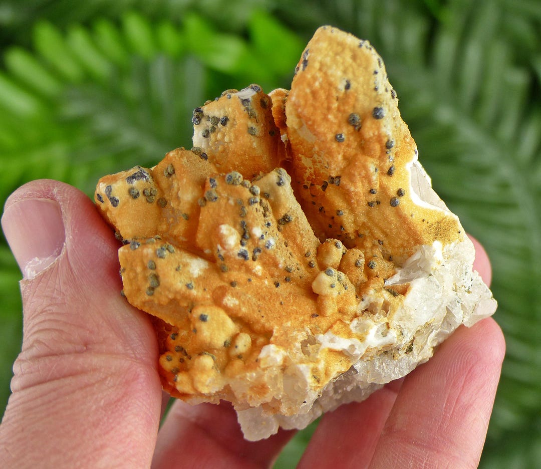 Amazing Quartz With Iron Oxide, Raw Crystal, Natural Mineral, Healing ...