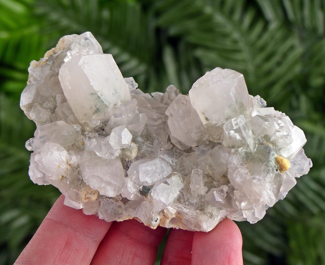 Rare Hexagonal Calcite With Chlorite Inclusions, Raw Crystal, Natural ...