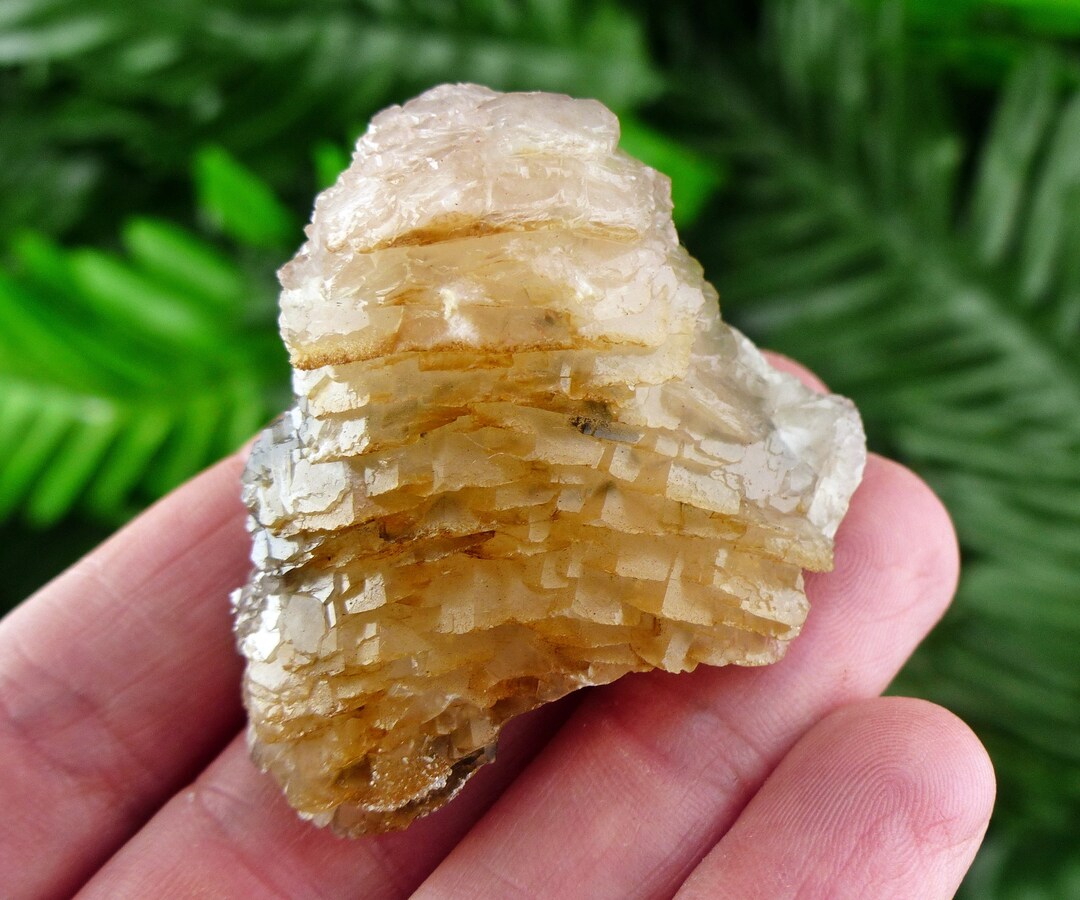 Rare Calcite Crystallization With Chlorite and Hematite, Raw Mineral ...