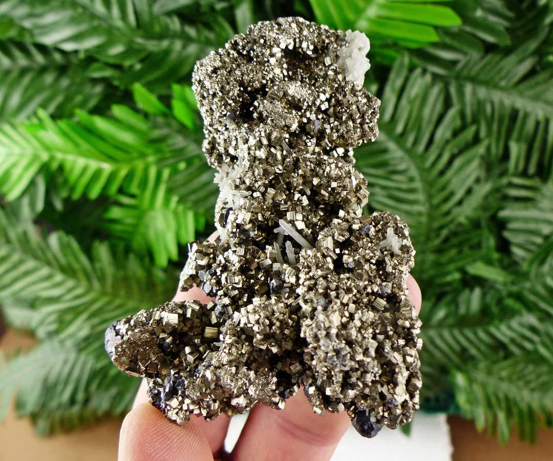 Rare Pyrite With Quartz and Sphalerite, Raw Crystal, Mineral, Natural ...