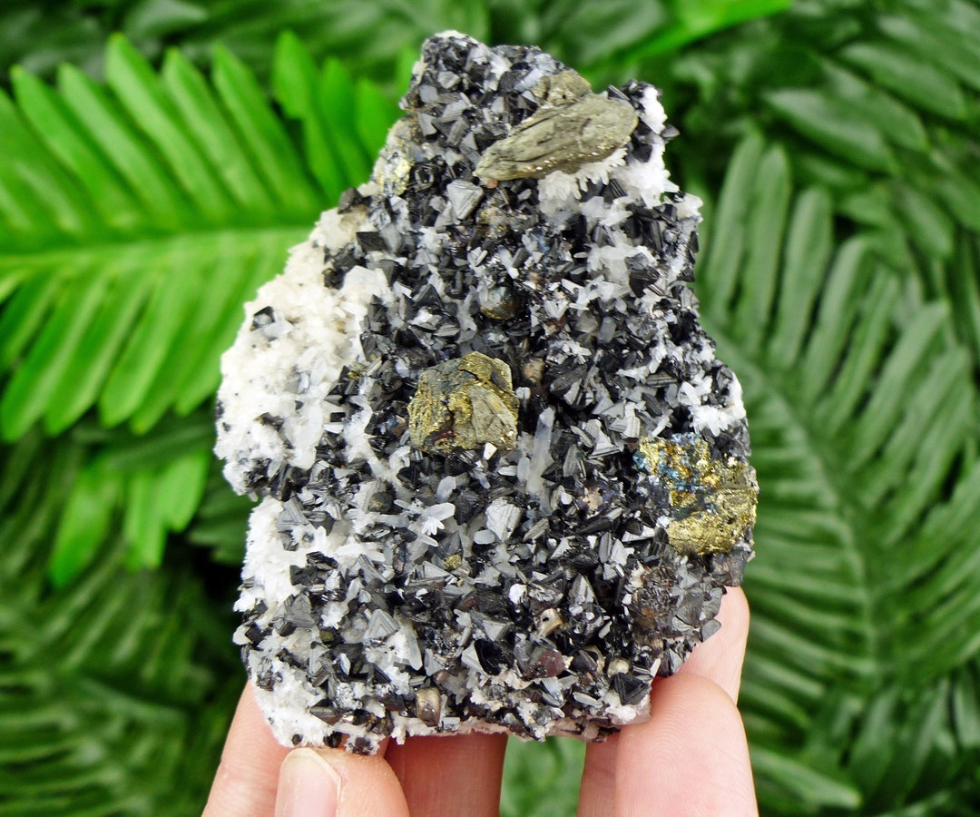 Quartz With Chalcopyrite, Sphalerite, Raw Quartz, Raw Crystal, Natural ...
