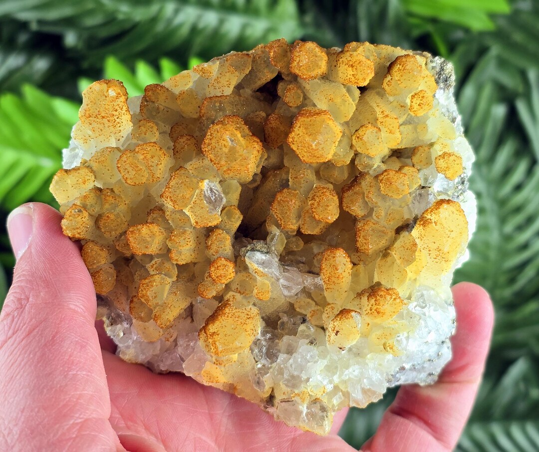 Amazing Quartz With Iron Oxide, Raw Crystal, Natural Mineral, Healing ...