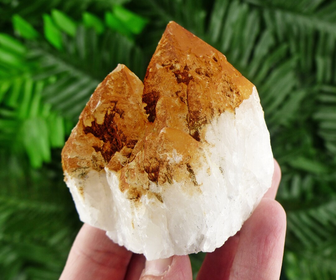 Cathedral Quartz With Iron Oxide, Quartz Crystal, Raw Mineral, Natural ...