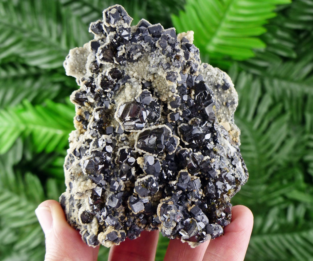 Amazing Gem Sphalerite Var. Cleiophane With Calcite - Etsy