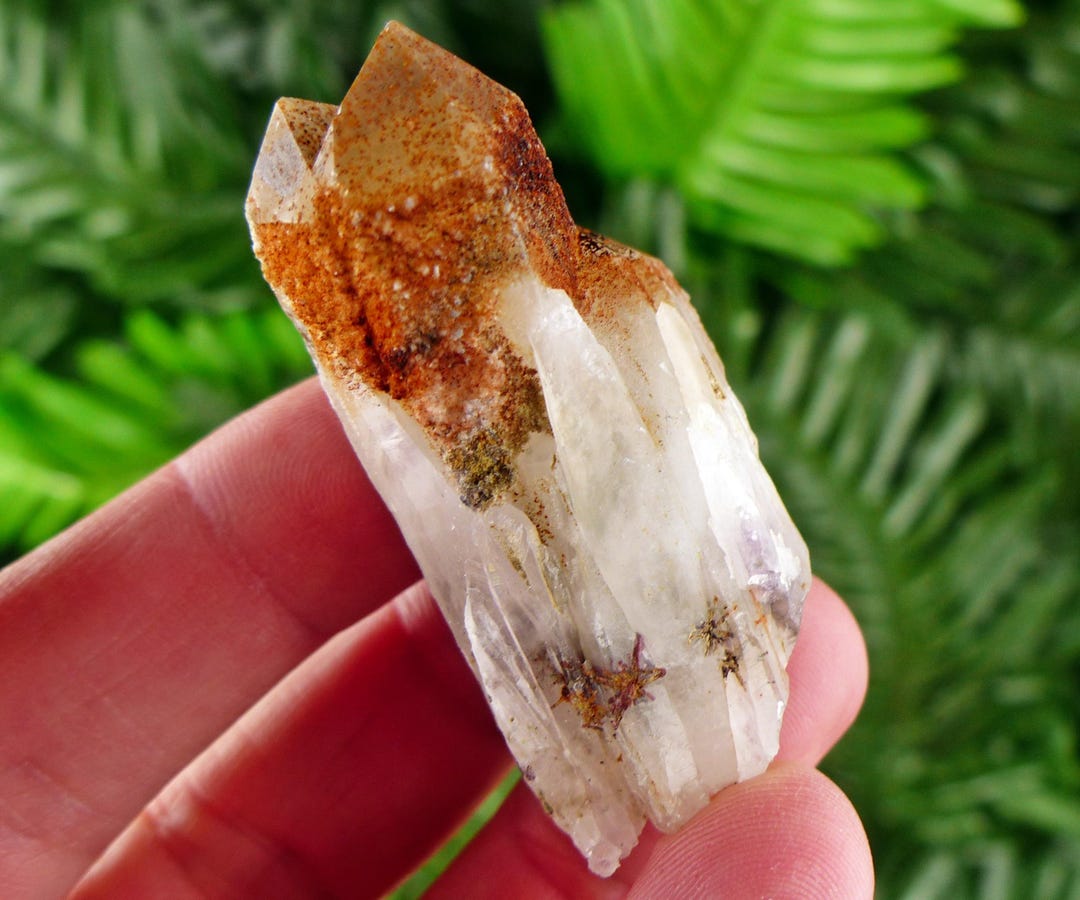 Amazing Quartz With Iron Oxide, Raw Crystal, Natural Mineral, Healing ...