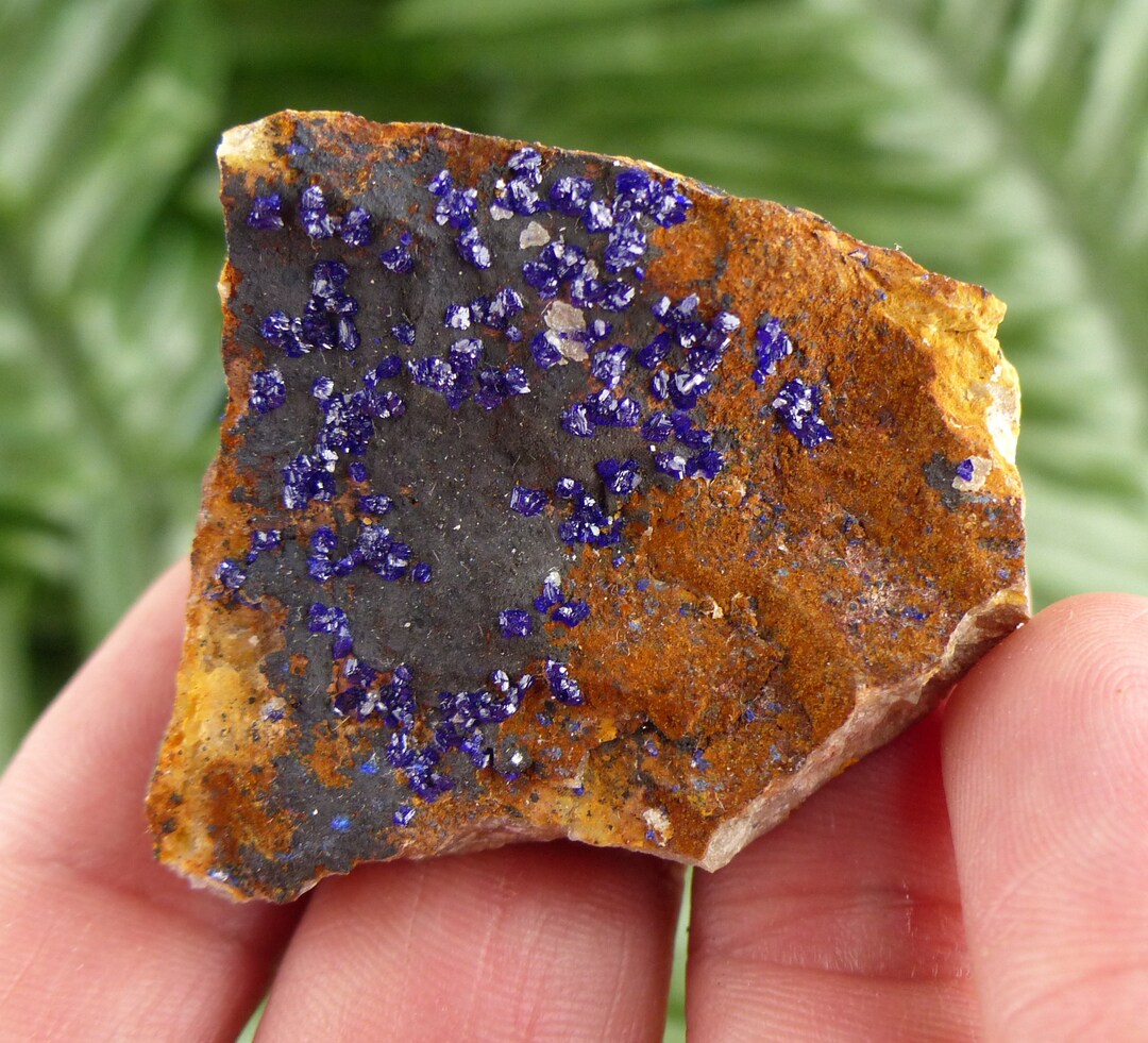 Amazing Raw Azurite Crystal on Quartz Azurite Malachite - Etsy
