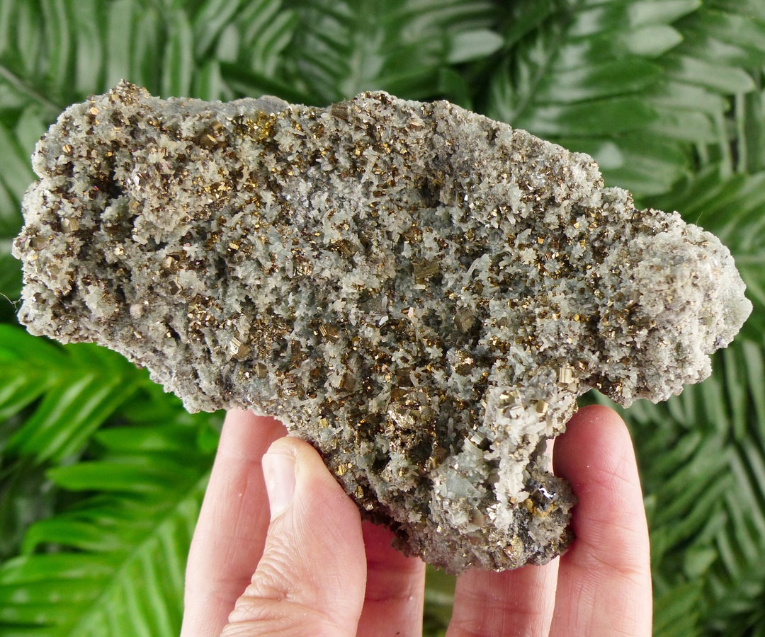 Quartz With Pyrite Clear Quartz Healing Crystal Quartz - Etsy