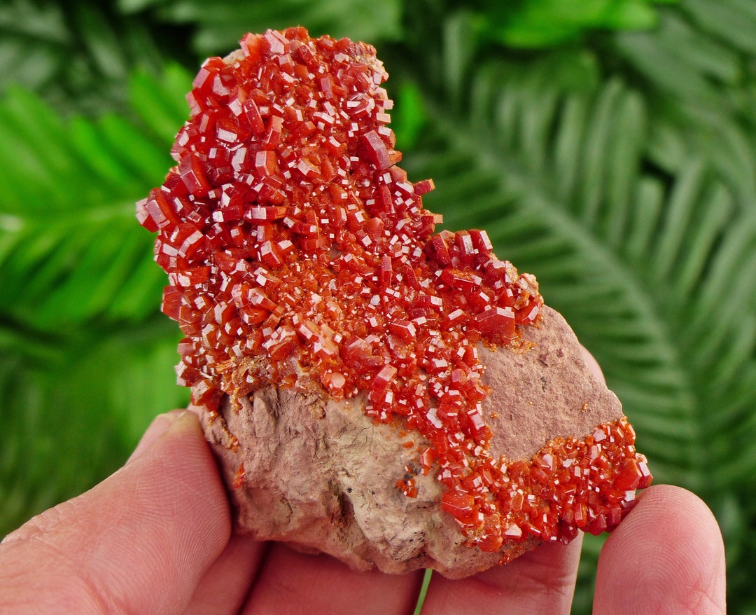 Red Vanadinite, Vanadinite Crystal, Vanadinite, Raw Crystal, Natural ...