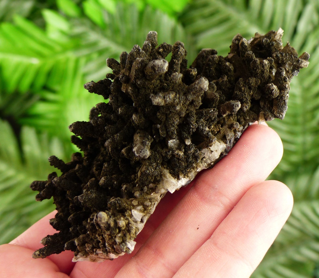 Amazing and Rare Quartz With Chlorite, Raw Crystal, Natural Mineral ...