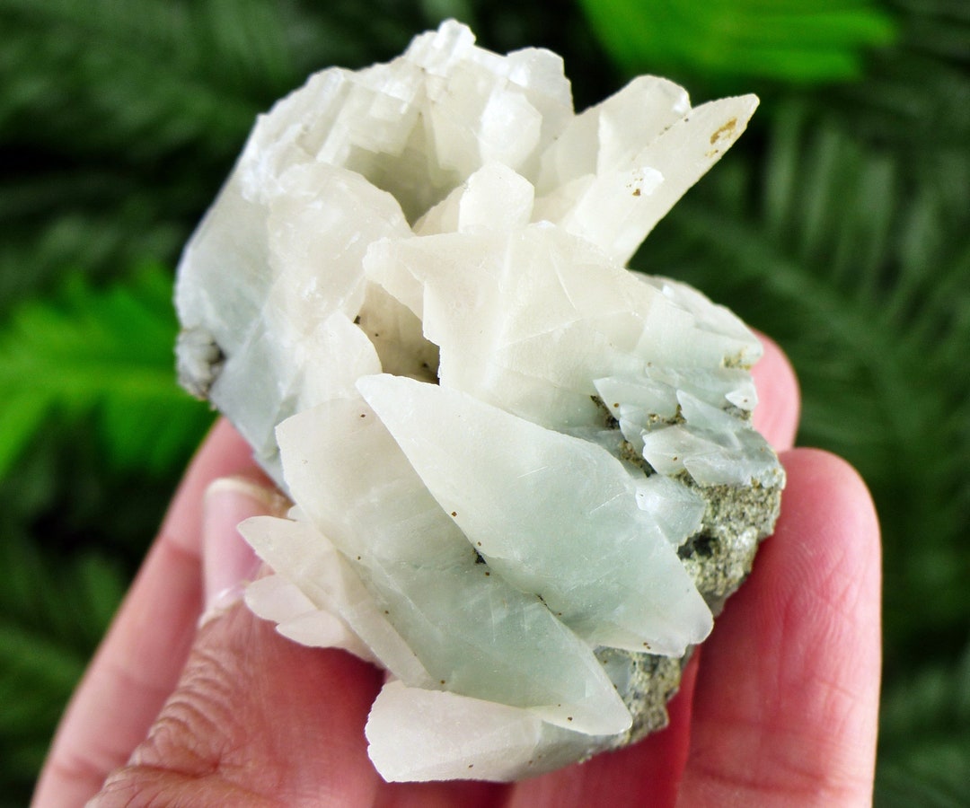 Amazing Calcite With Chlorite, Raw Crystal, Natural Mineral, Healing ...