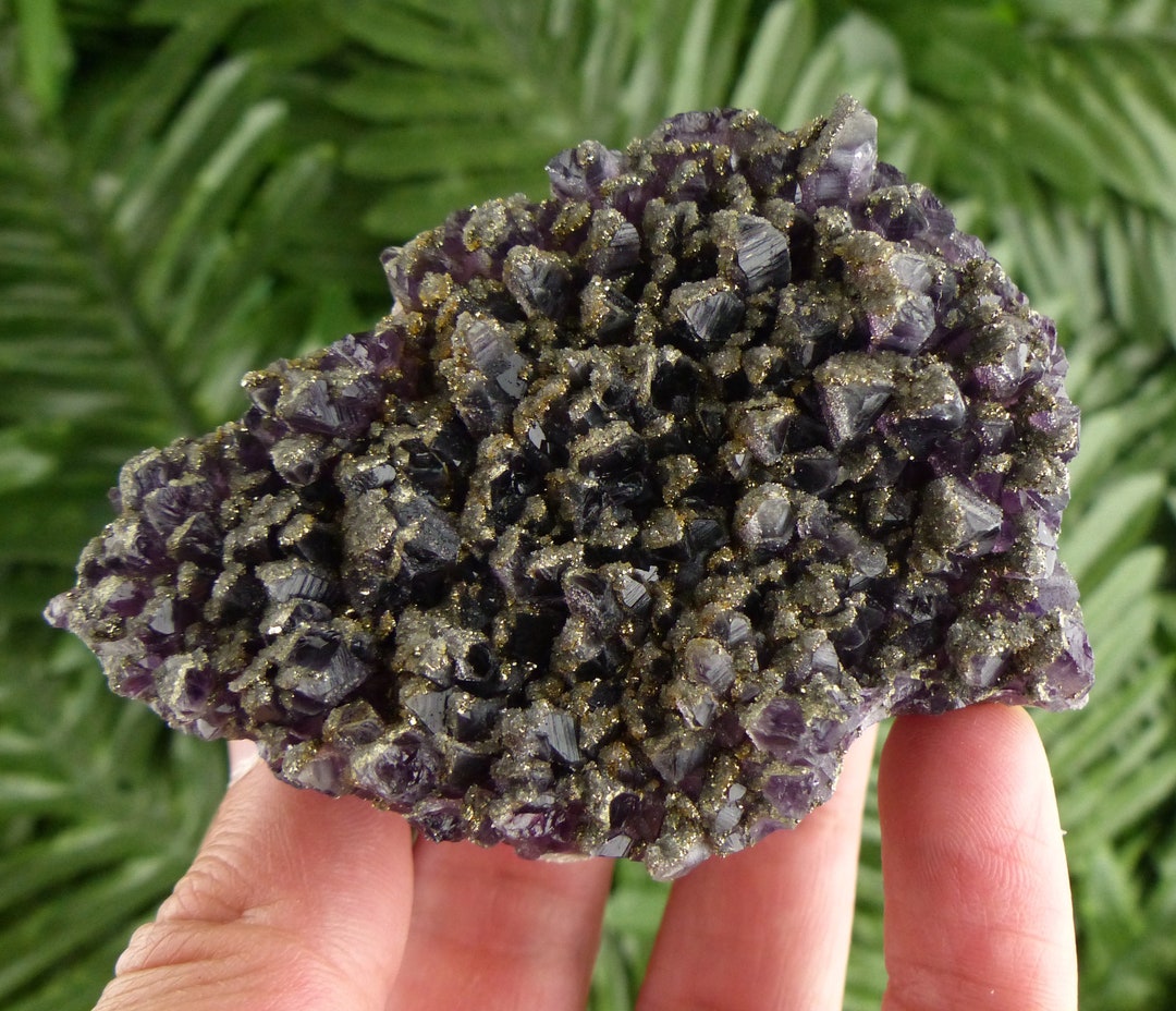 Rare Amethyst With Pyrite From Famous Chala Mine, Bulgaria, Crystals ...