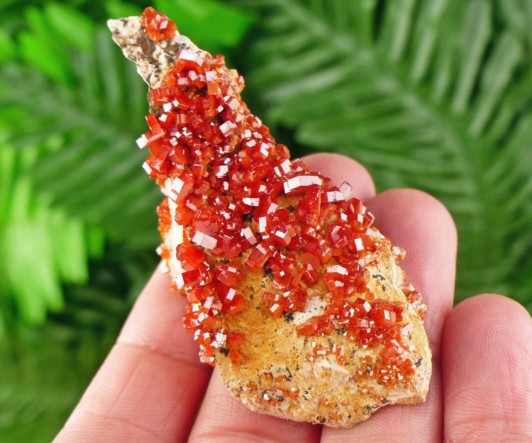 Red Vanadinite, Vanadinite Crystal, Vanadinite, Raw Crystal, Natural ...