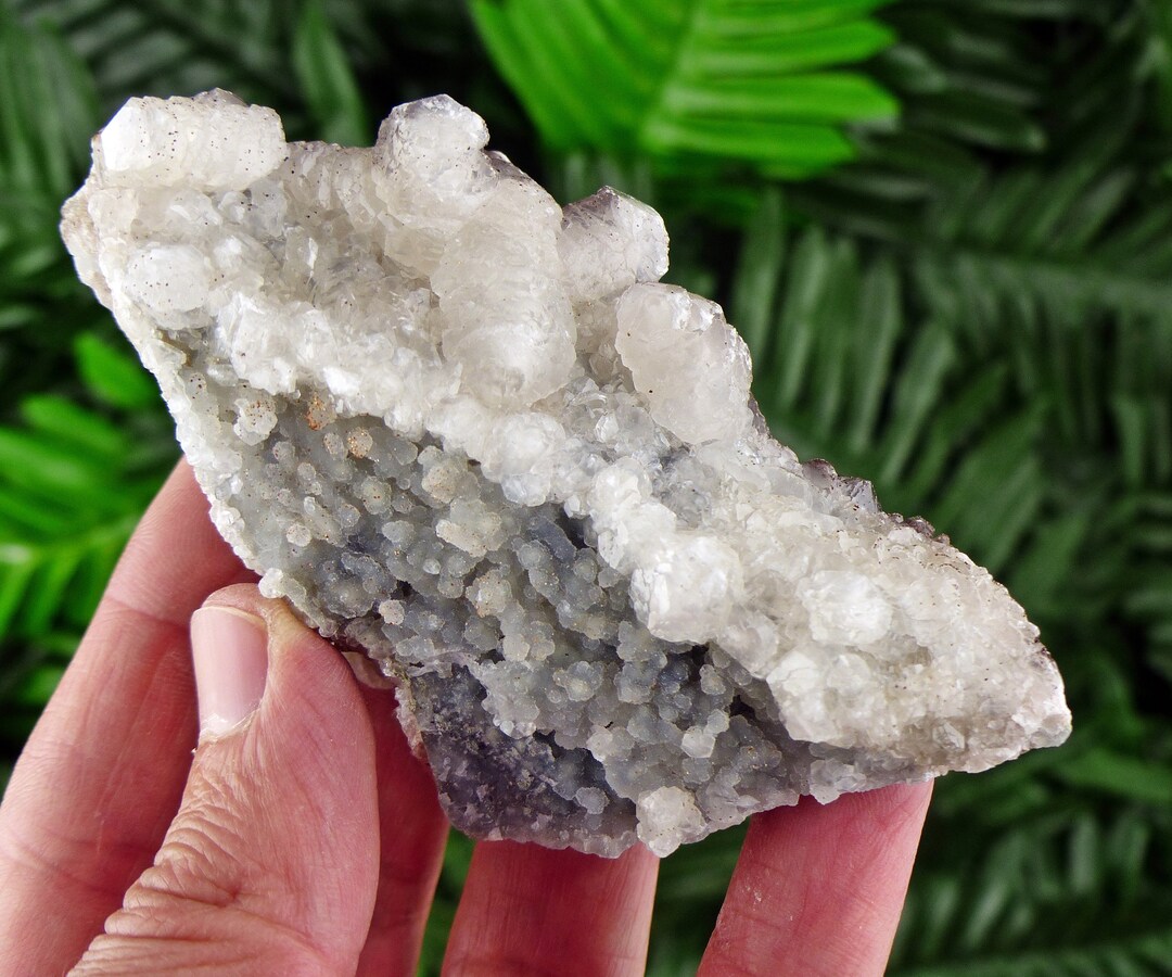 Chalcedony With Calcite, Calcite Crystal, Chalcedony, Raw Crystal, Natural Mineral, Crystal ...