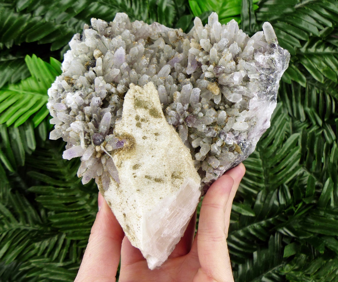 Big Quartz With Calcite, Chalcedony, Rhodochrosite, Amethyst and ...