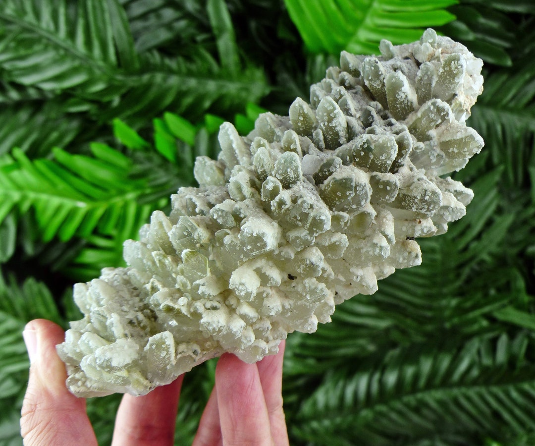 Quartz Covered With Calcite, Quartz Crystal, Raw Crystal, Natural ...