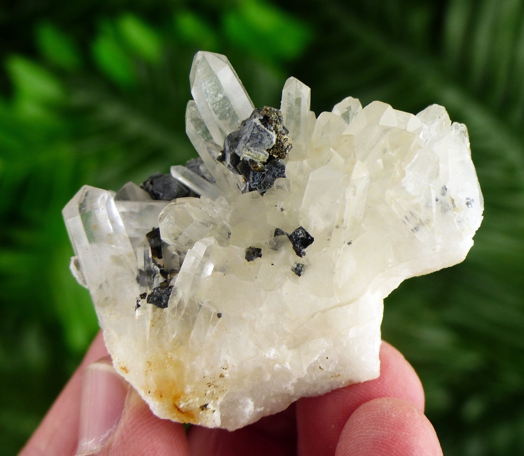 Amazing Clear Quartz With Galena and Pyrite, Sphalerite and Pyrite, Raw ...