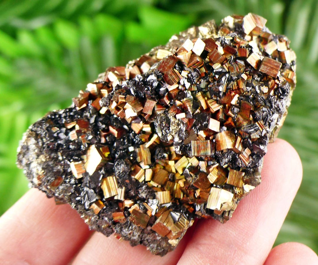 Rare Pyrite With Iron Oxide and Sphalerite, Crystal, Mineral, Natural ...