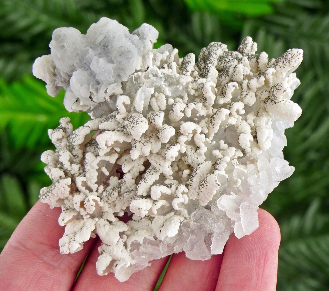 Amazing Milky Quartz Cover With Two Generation Calcite , Crystal ...
