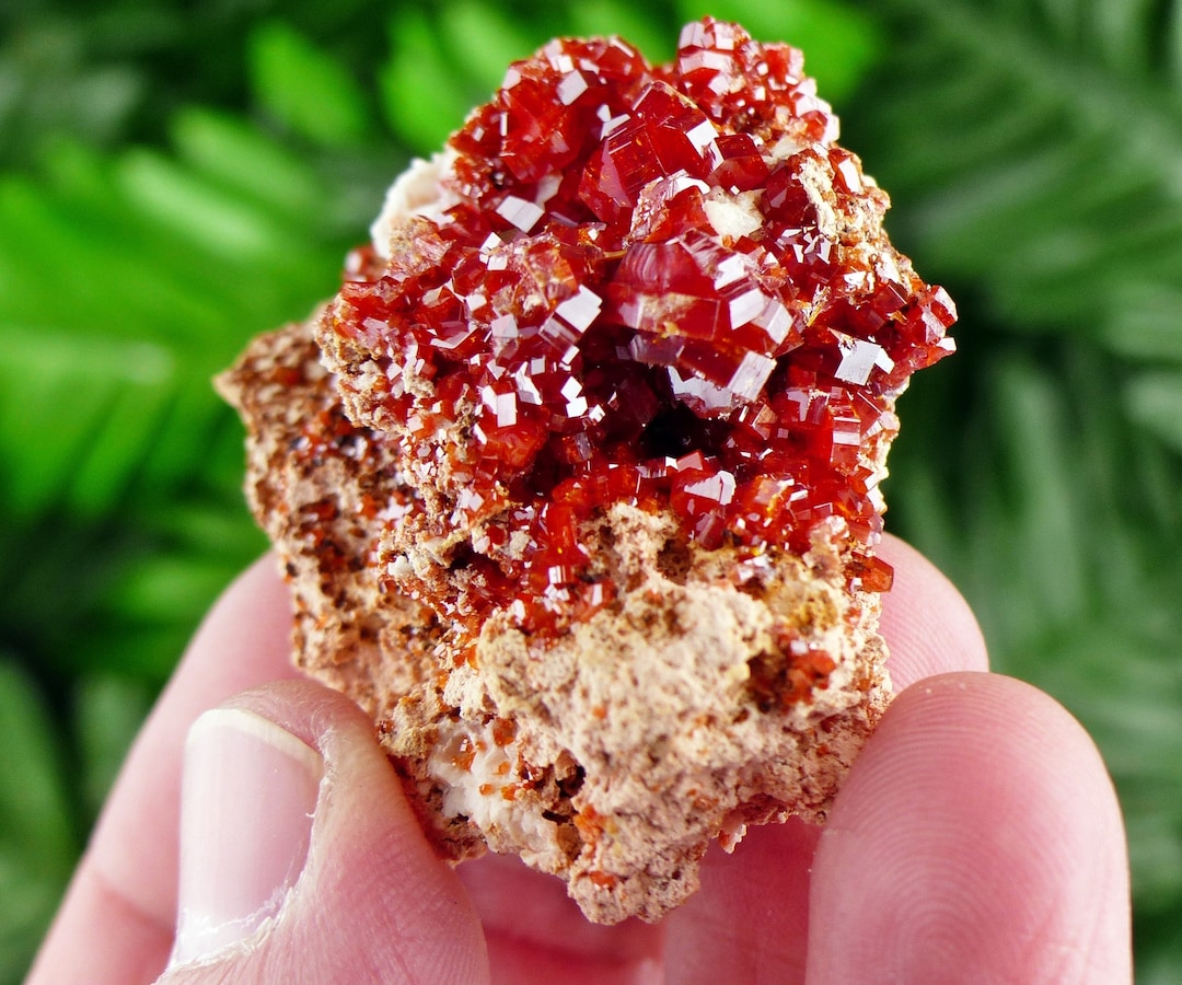 Amazing Red Vanadinite From Morocco, Raw Crystal, Natural Mineral ...