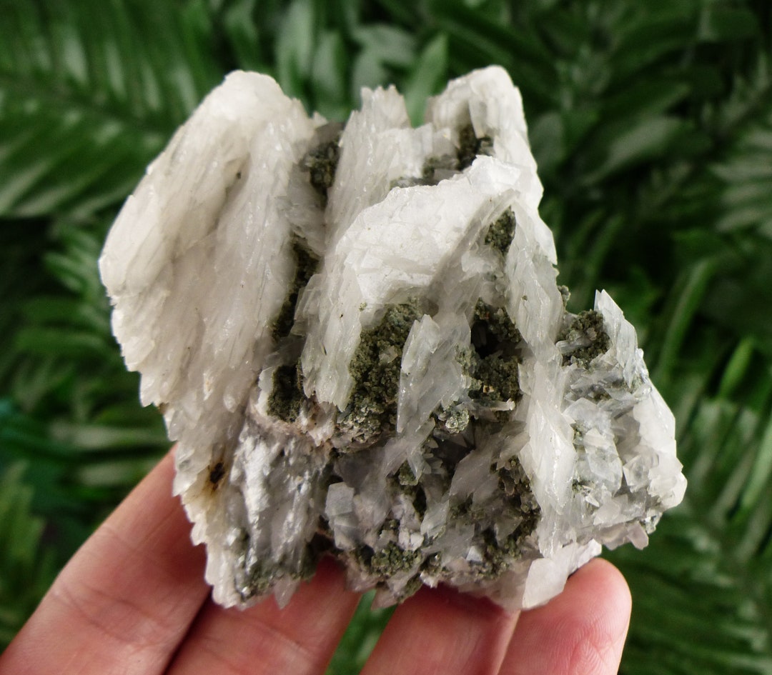 Amazing Calcite With Chlorite , Crystal, Mineral, Natural Crystal - Etsy