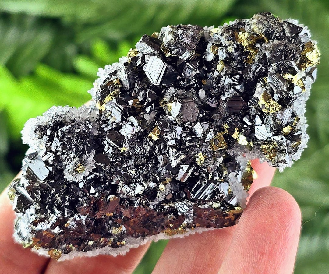Amazing Sphalerite With Chalcopyrite and Quartz, Raw Crystal, Natural ...