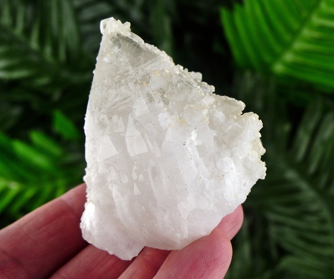 Milky Cathedral Quartz Crystals With Calcite, Natural Mineral, Natural ...