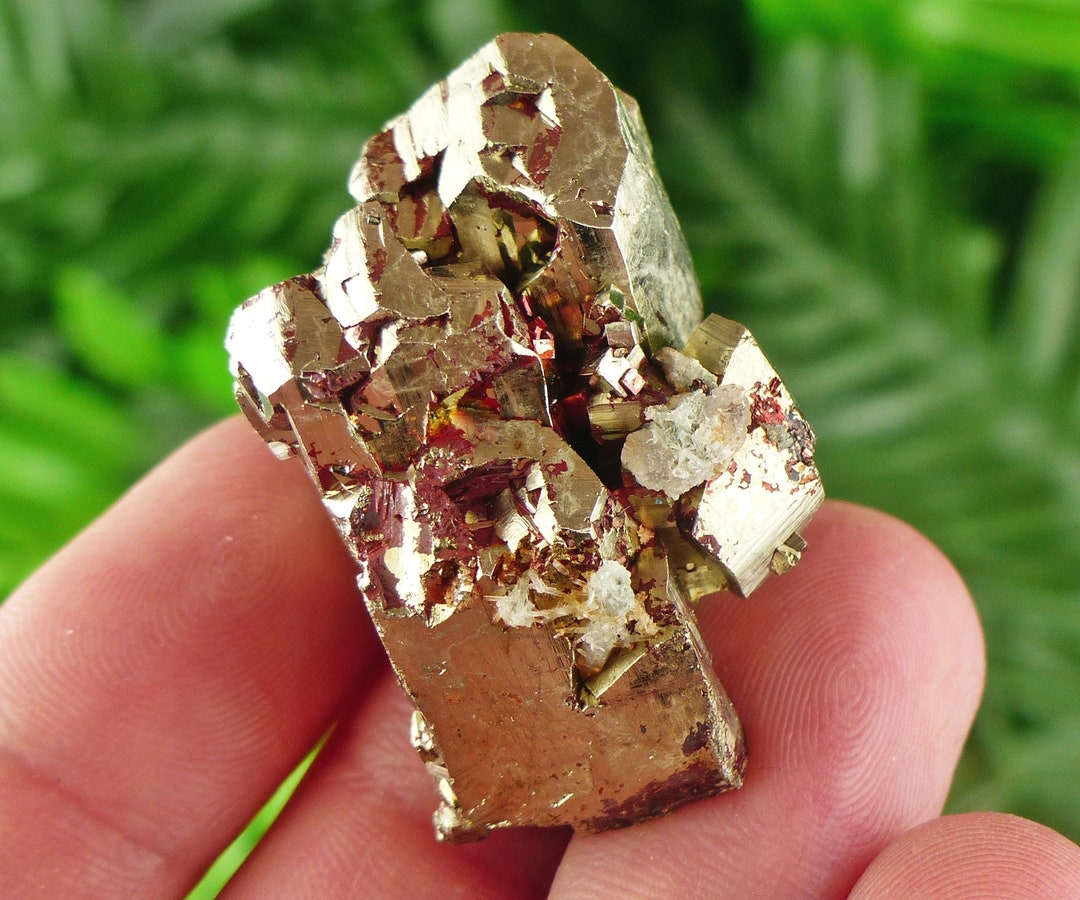 Pyrite With Hematite, Pyrite Cubes, Shiny Pyrite, Pyrite Crystal ...