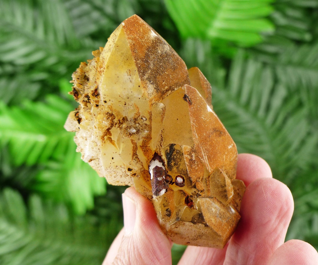 Cathedral Quartz With Iron Oxide, Quartz Crystal, Raw Mineral, Natural ...