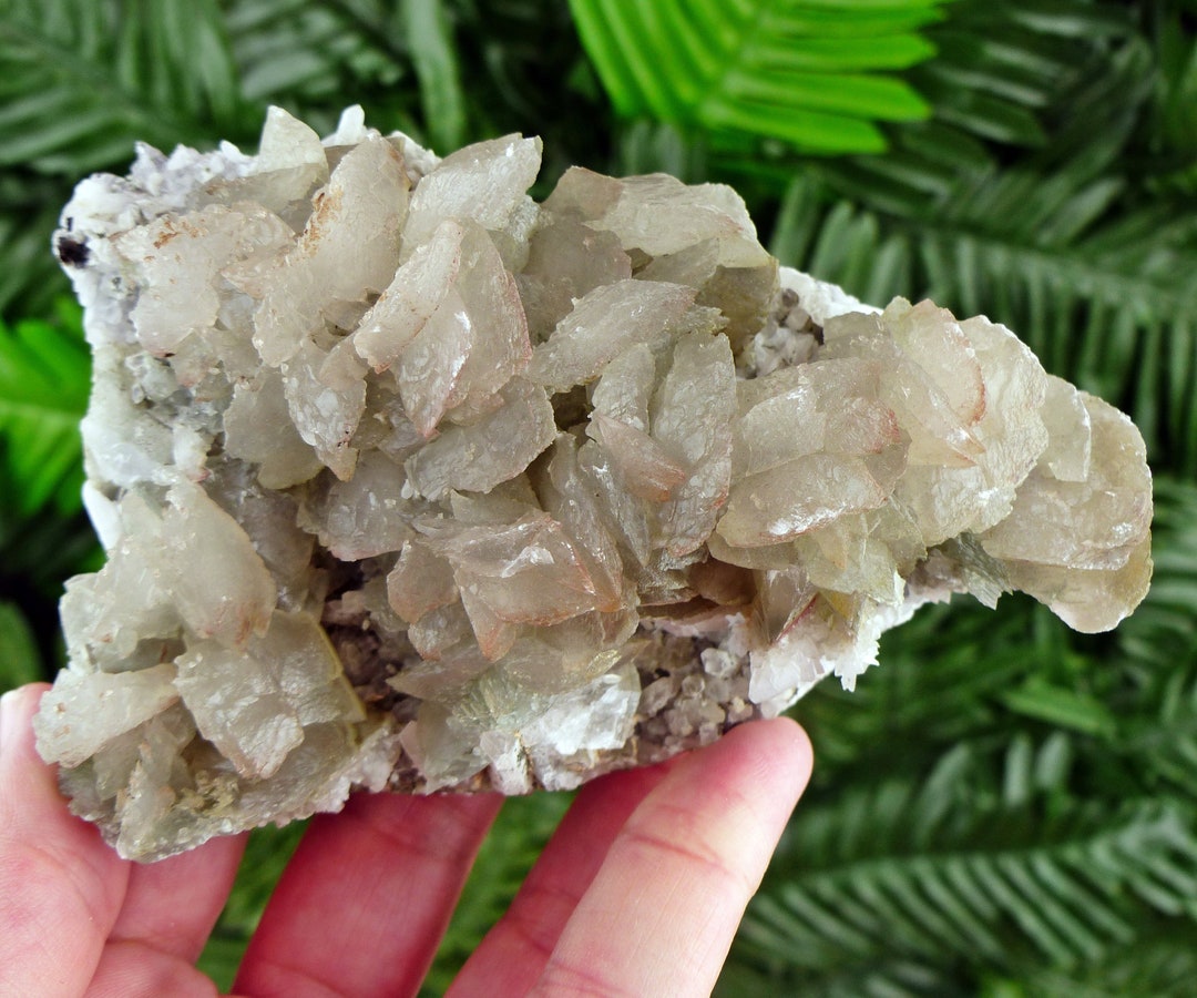 Amazing Milky Quartz With Calcite, Chlorite, and Hematite, Raw Crystal ...
