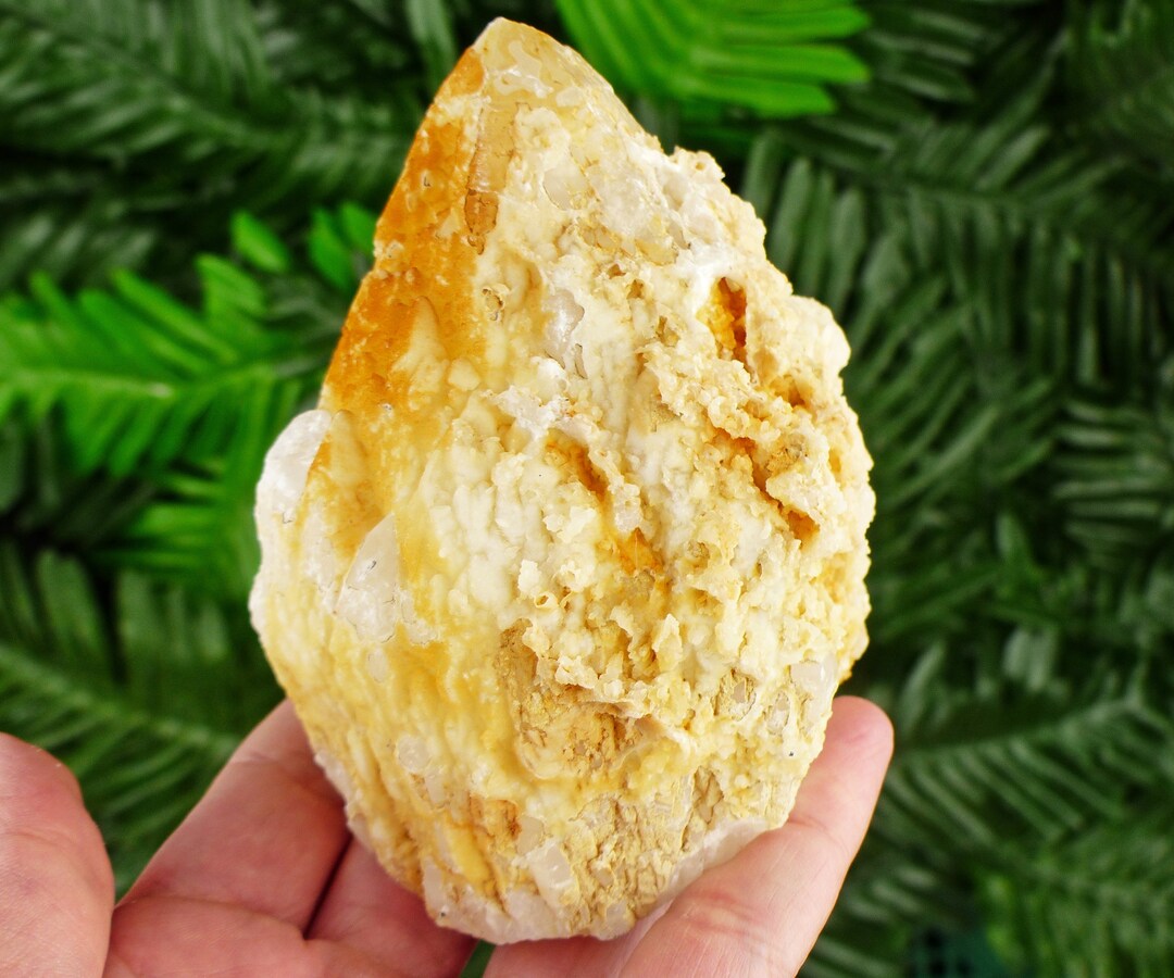 Amazing Milky Quartz With Iron Oxide, Raw Crystal, Natural Mineral ...