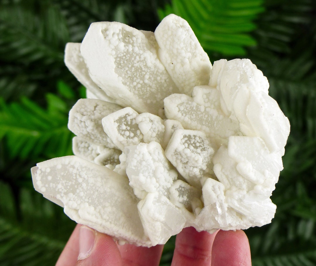 Amazing Milky Quartz With Snow White Calcite , Raw Crystal, Natural ...