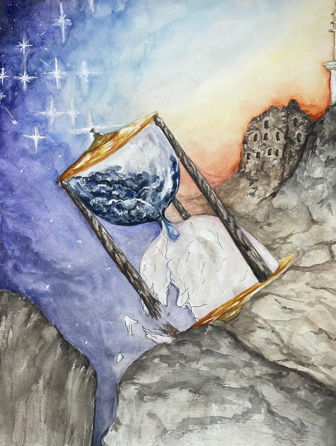 Greta Van Fleet, Tears of Rain Inspired Painting - Etsy