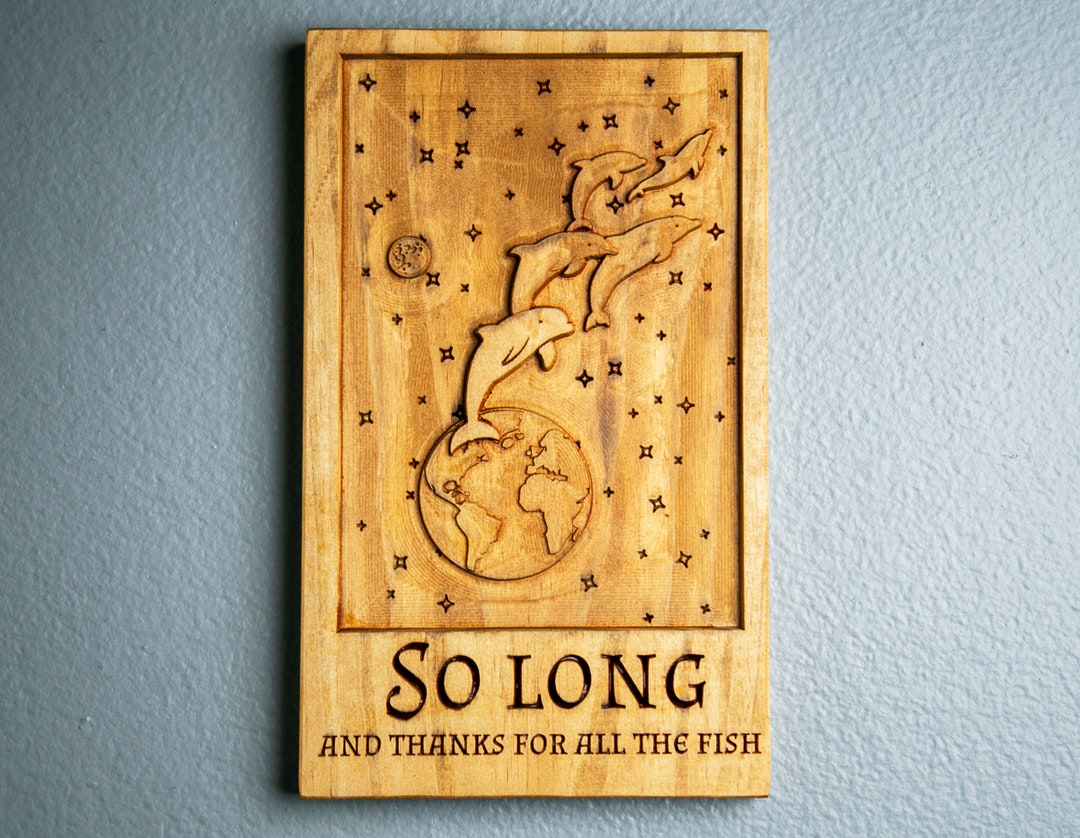 So Long Carved Wooden Sign - Etsy
