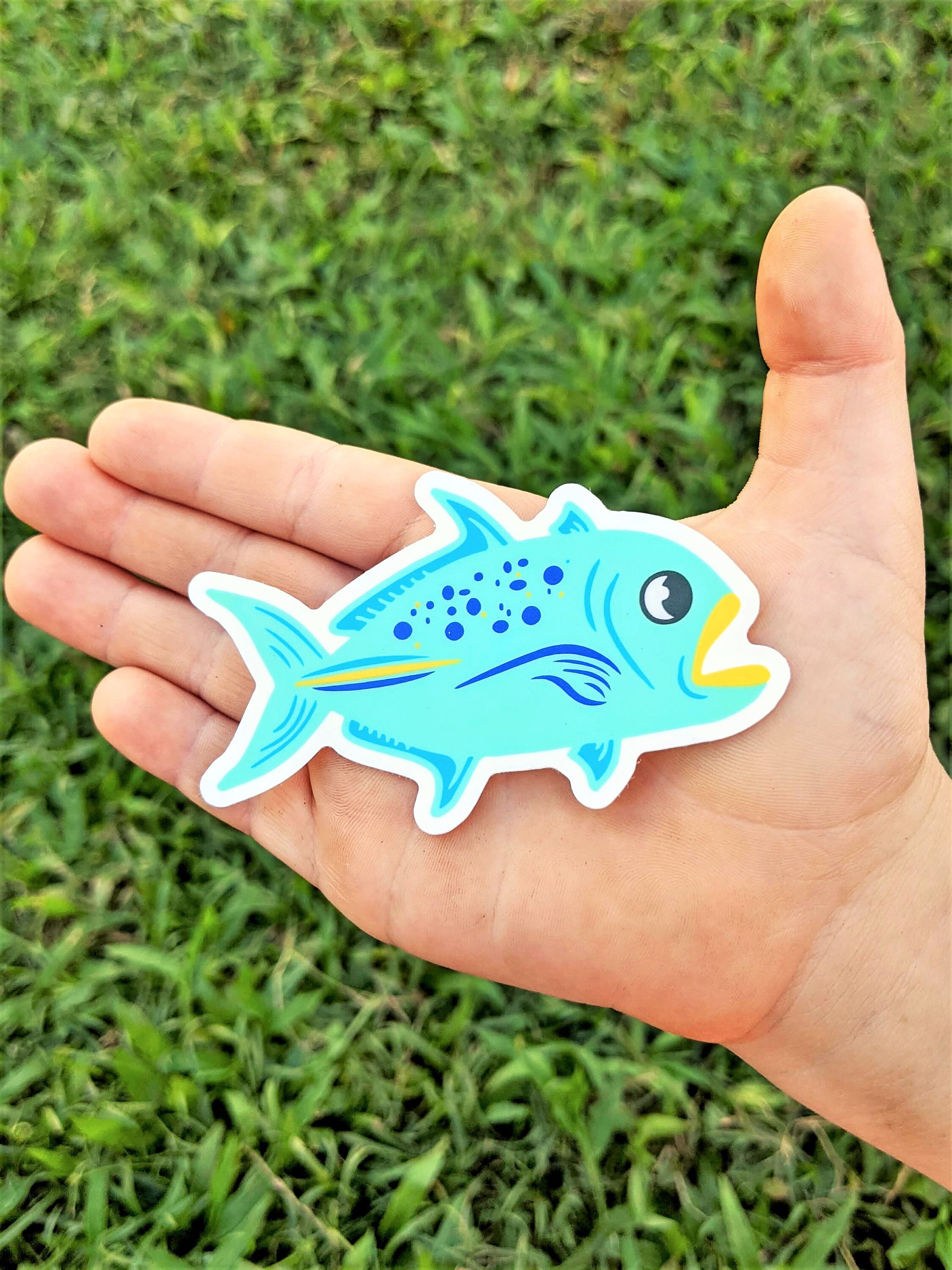 Vinyl Fish Sticker Ulua Hawaii - Etsy.de