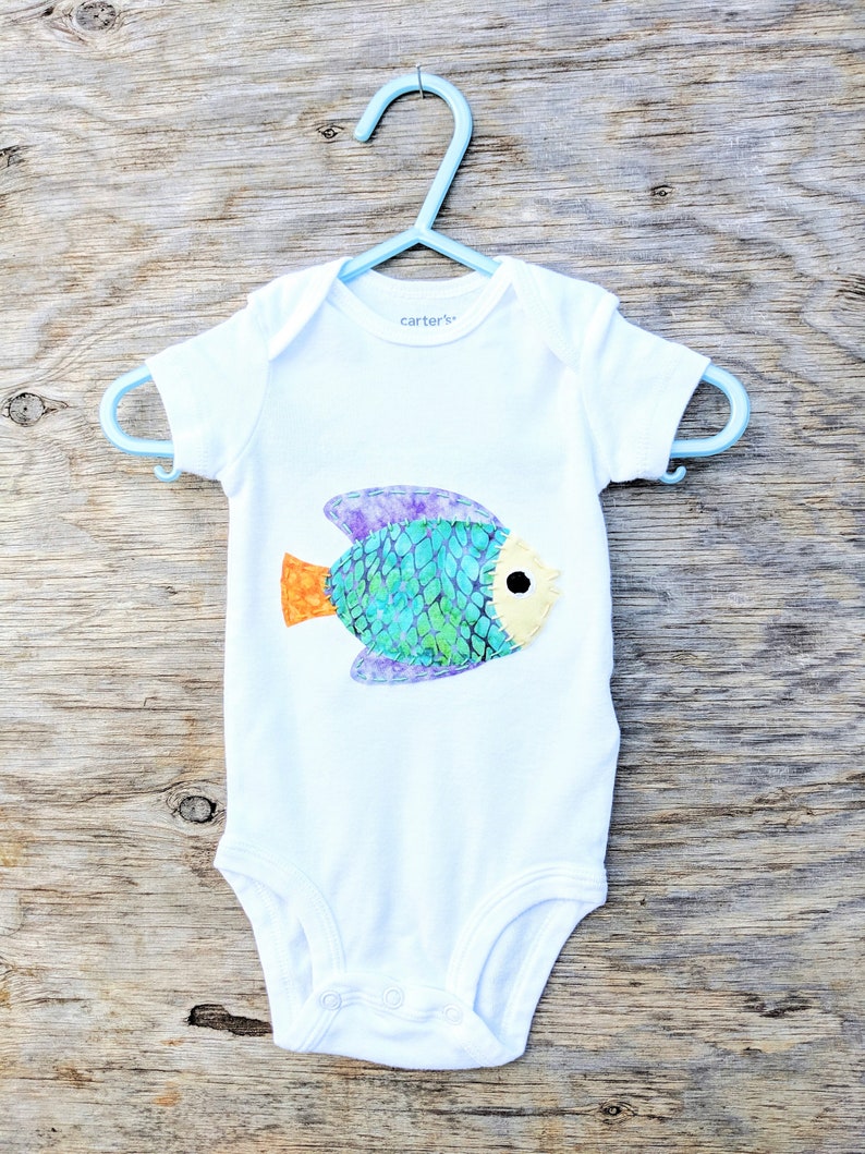 Colorful Fish Onesie Baby Girl Baby Boy - Etsy