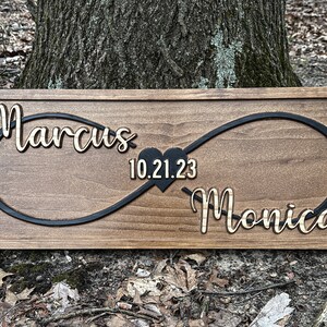 Personalized Wedding Gift for Couple | Custom Infinity Sign | Wedding ...