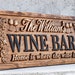 Freestanding Wine Bar Sign | Home Bar Decor | Wine Lover Gift - Etsy