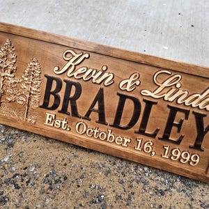 Custom Wood Sign | Family Name Sign | Last Name Sign | Personalized ...