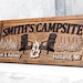 Custom Wood Campfire Sign | Family Name Campsite Sign | Last Name Sign ...
